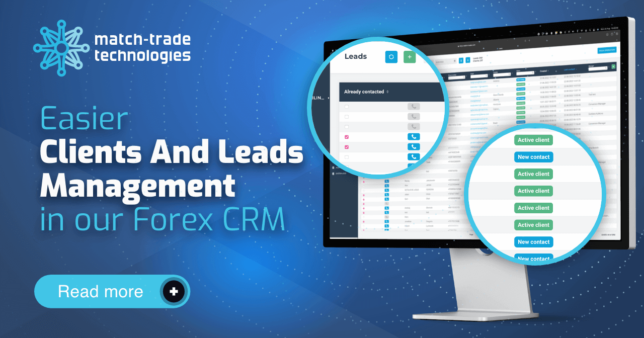 Match-Trade August Release: easier management of leads in CRM
